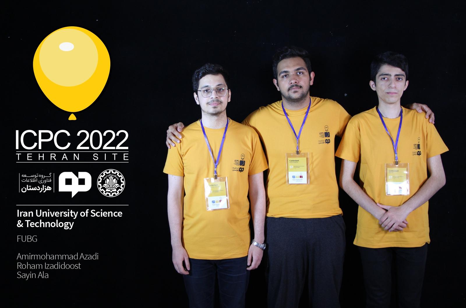 تیم های برتر مسابقات ICPC 2022 - دانشکده مهندسی کامپیوتر